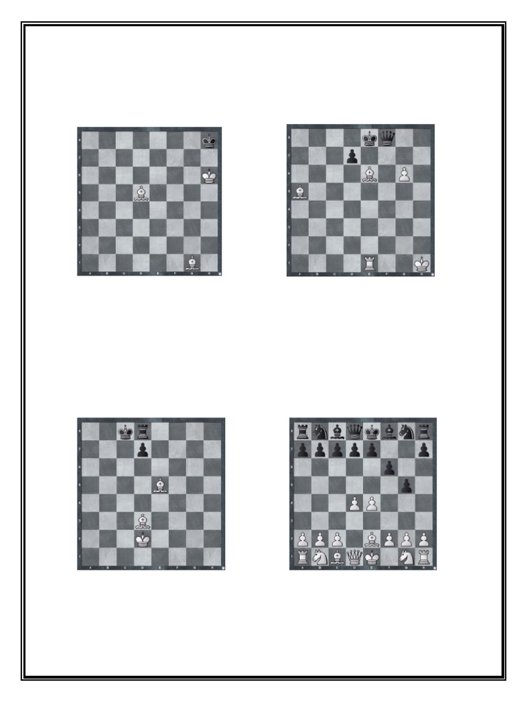 Checkmate in 1 Move With Single Bishop | PDF