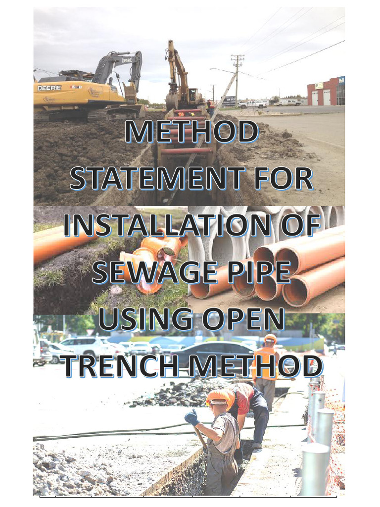 Method Statement For Open Trench-Interceptor R | PDF | Risk | Fires