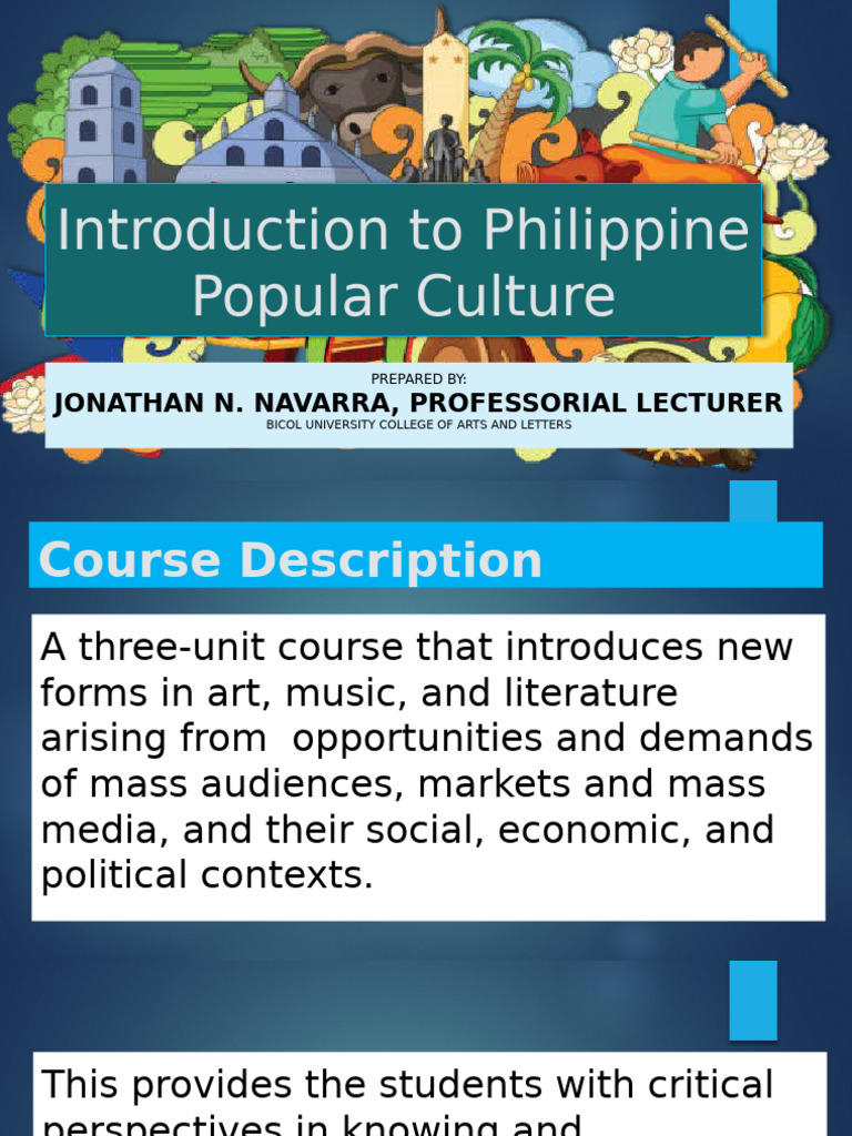 PhilPop CultureIntro 2 | PDF | Popular Culture | Society