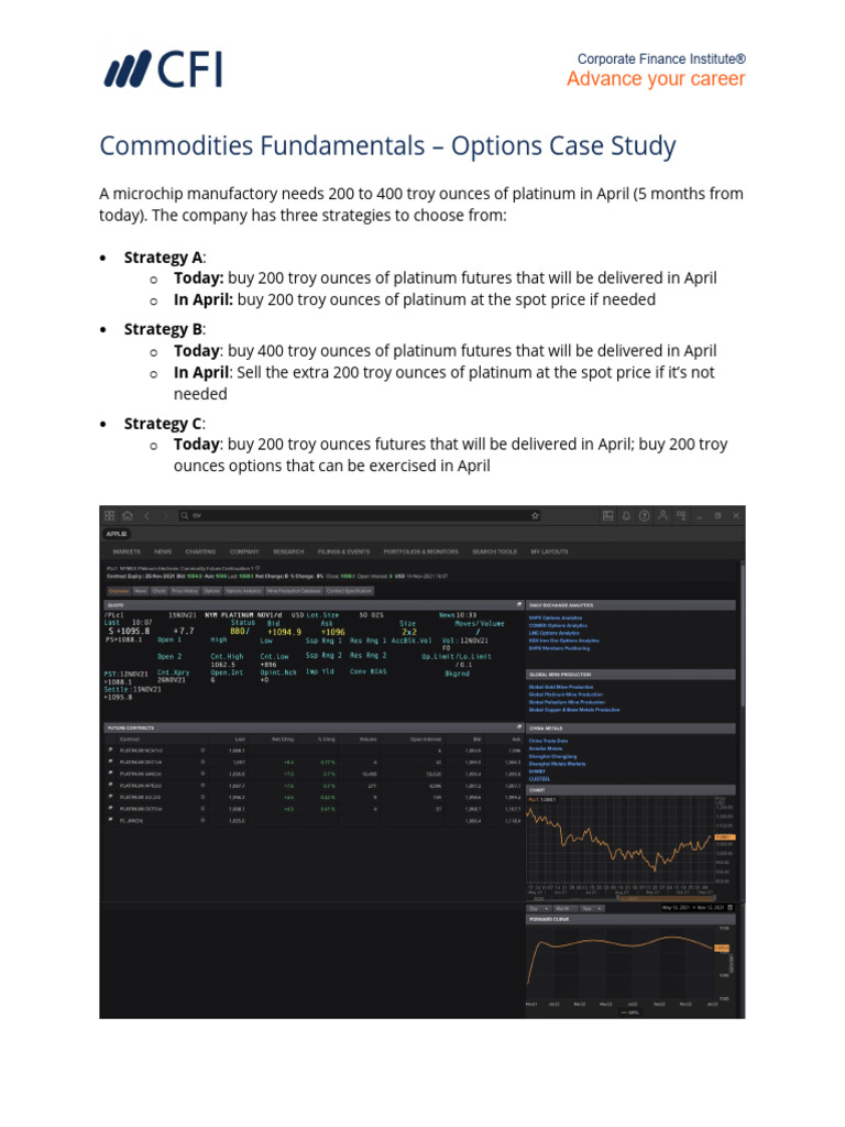 Commodities Fundamentals Case Study 2 – Options - Solution | PDF | Option (Finance) | Futures ...