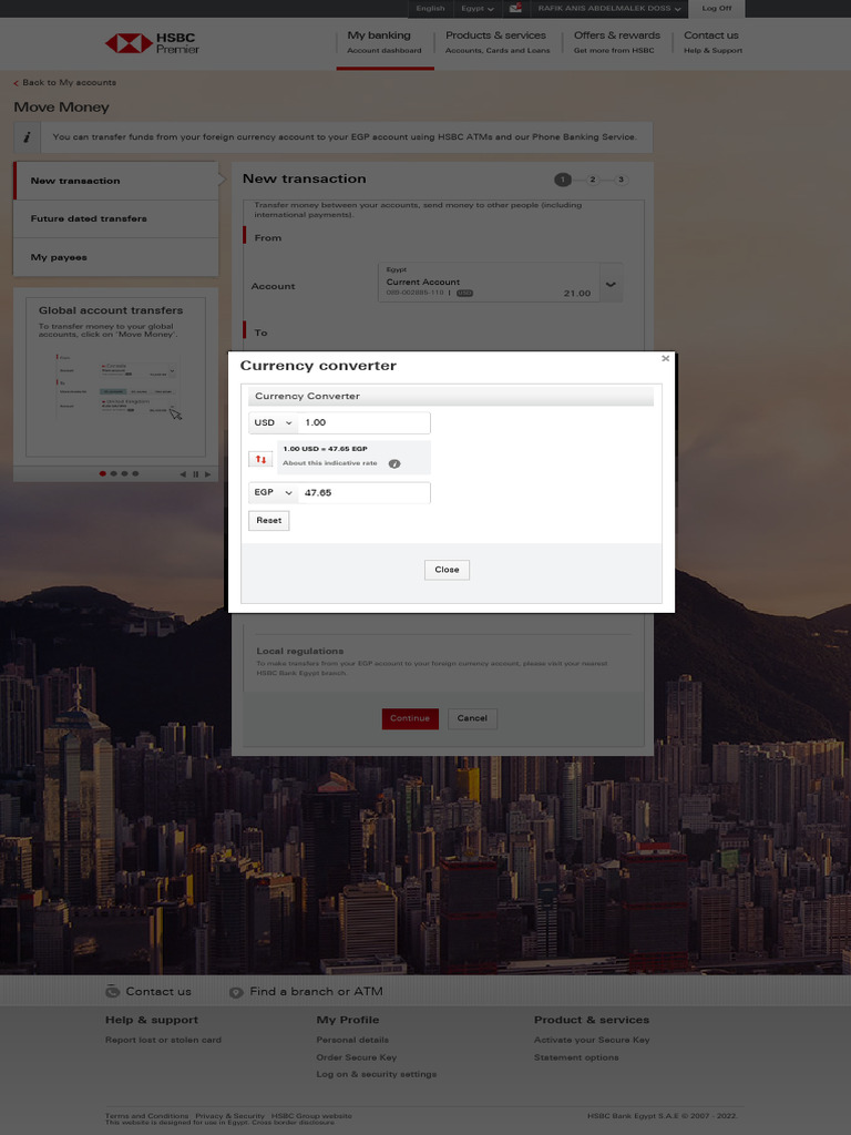 New Transaction Move Money My Banking HSBC | PDF | Payments | Banks