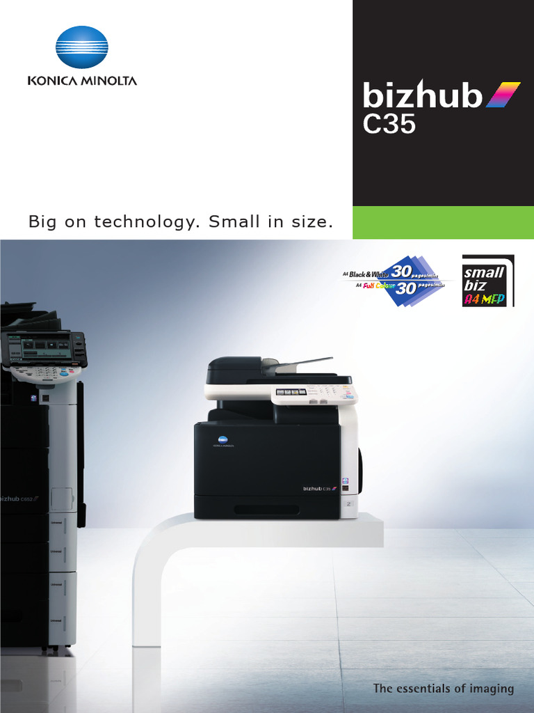 Compact A4 MFP: Konica Minolta bizhub C35 | PDF | Image Scanner ...