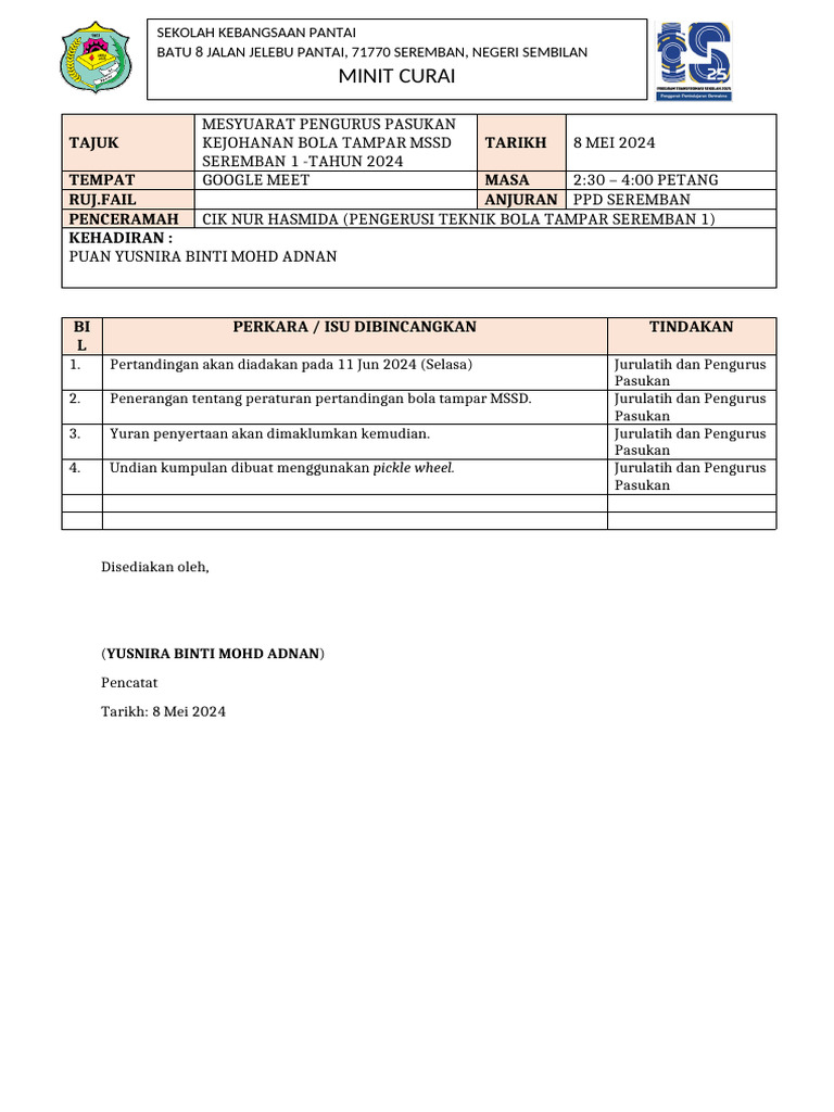 Minit Curai Bola Tampar | PDF