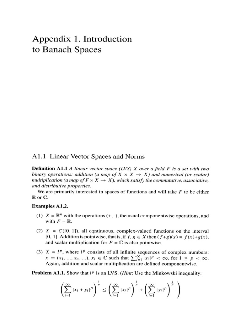 1 | PDF | Vector Space | Functions And Mappings