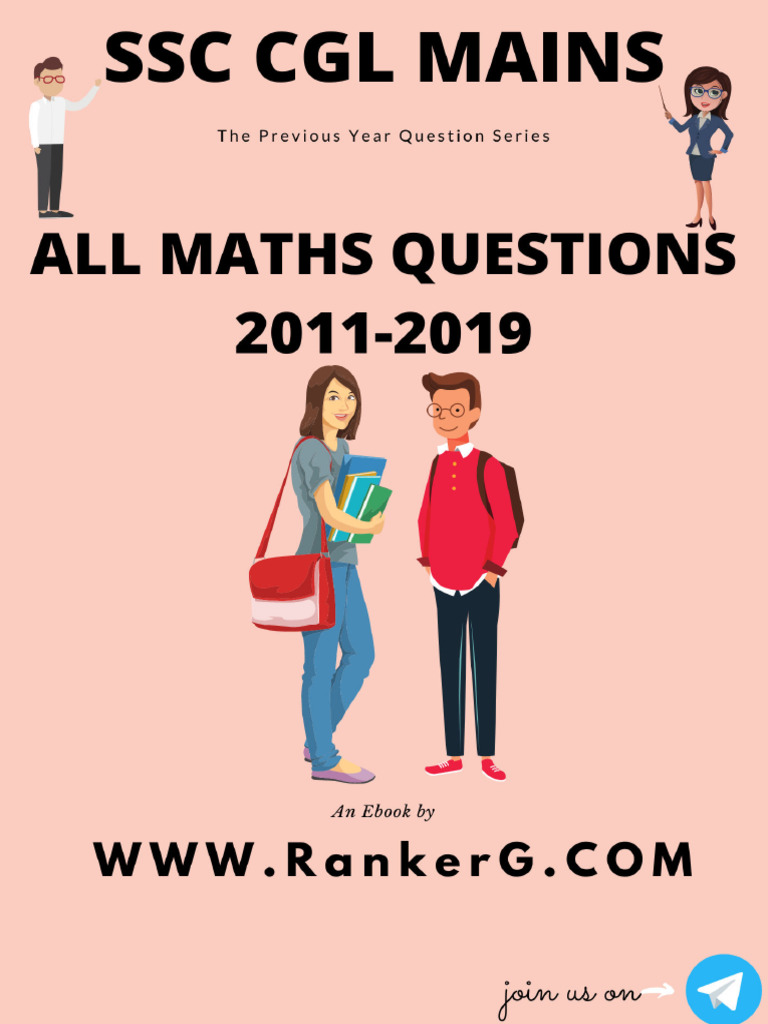 2011 To 2019 SSC CGL Mains All Maths Questions WWW Rankerg Com | PDF ...