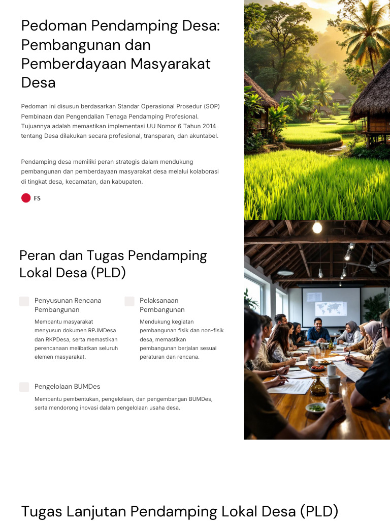 Pedoman Pendamping Desa 2025 | PDF