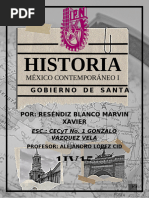 La dictadura de Santa Anna (1853-1855) | PDF | México | Gobierno