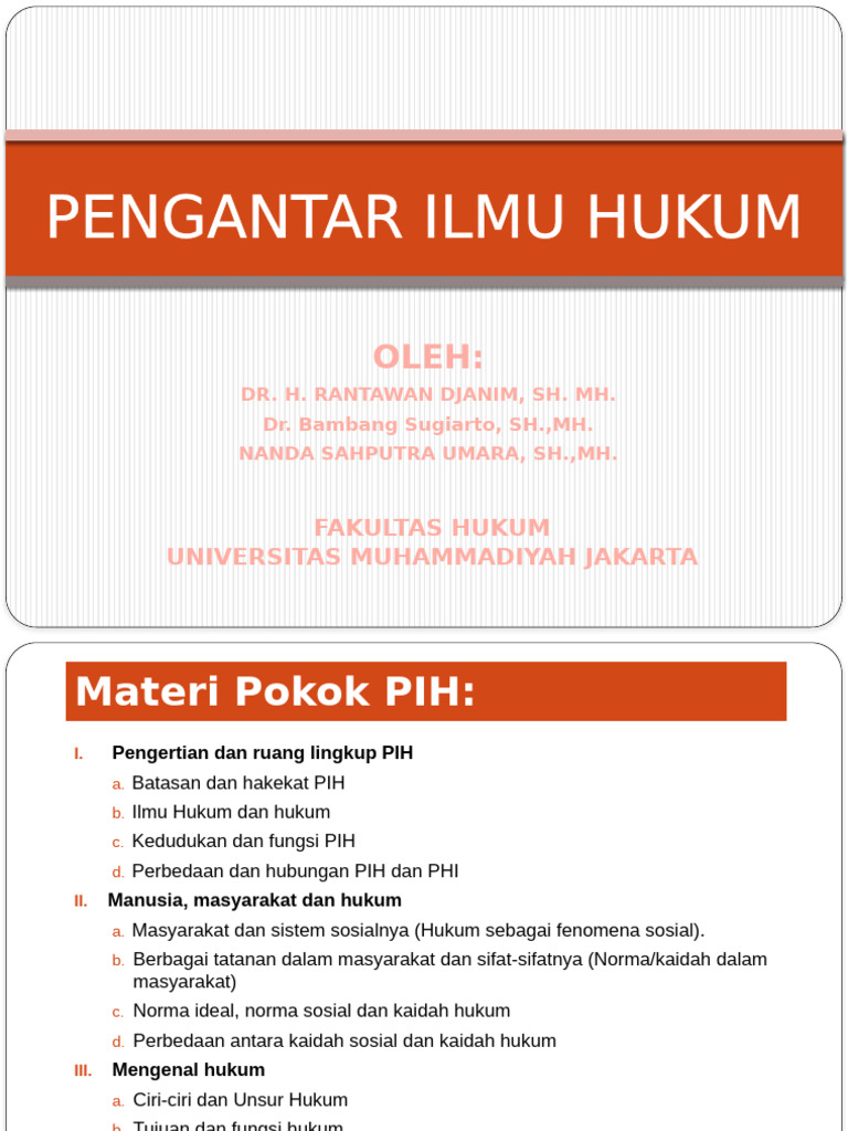 PIH Presentasi | PDF