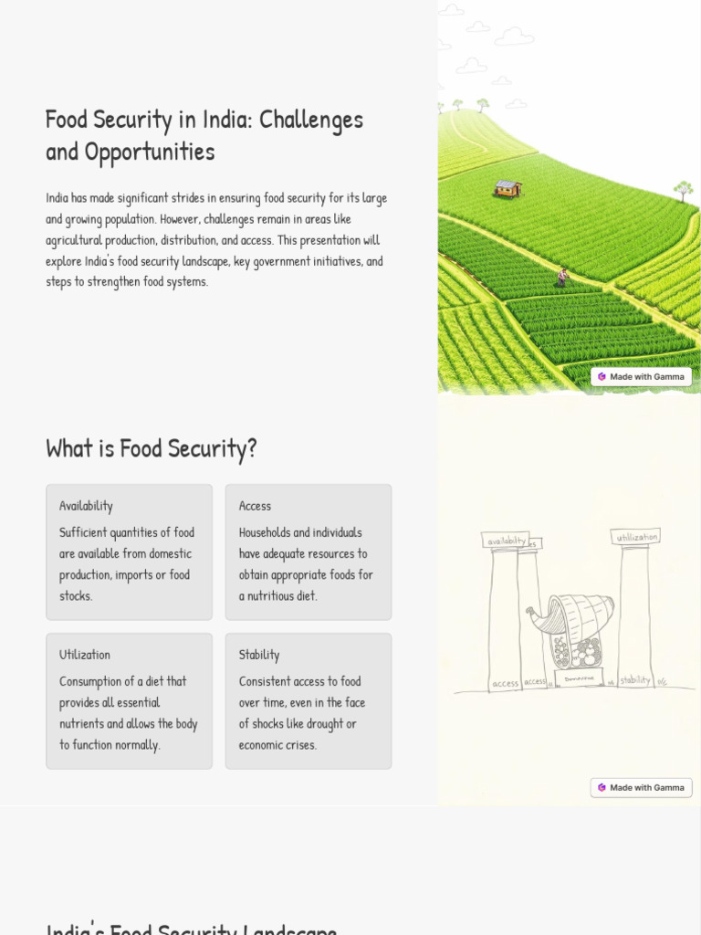 Food Security Challenges in India | PDF | Food Security | Malnutrition