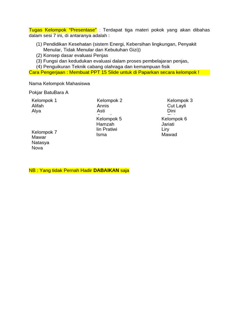 Tugas Kelompok Batubara A | PDF