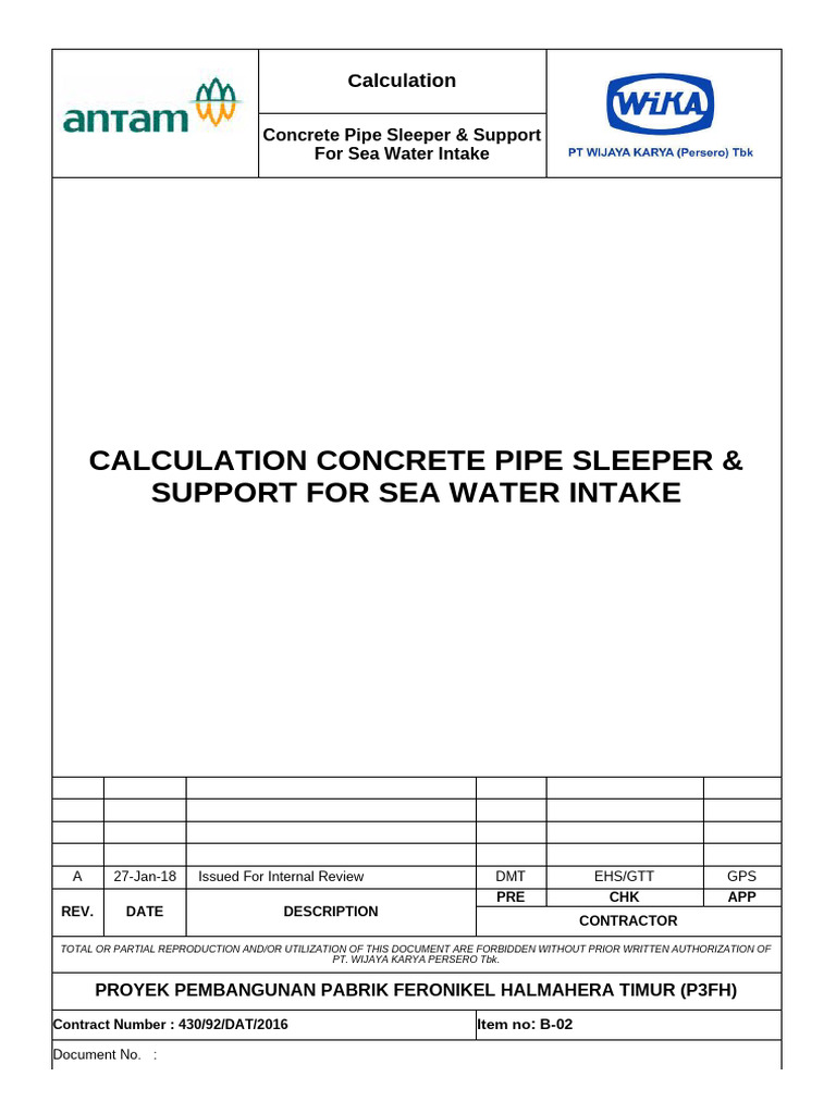 20 01 BRGA CIV CAL 0020 - REV.1 - Calculation For Culvert, Sewer and ...