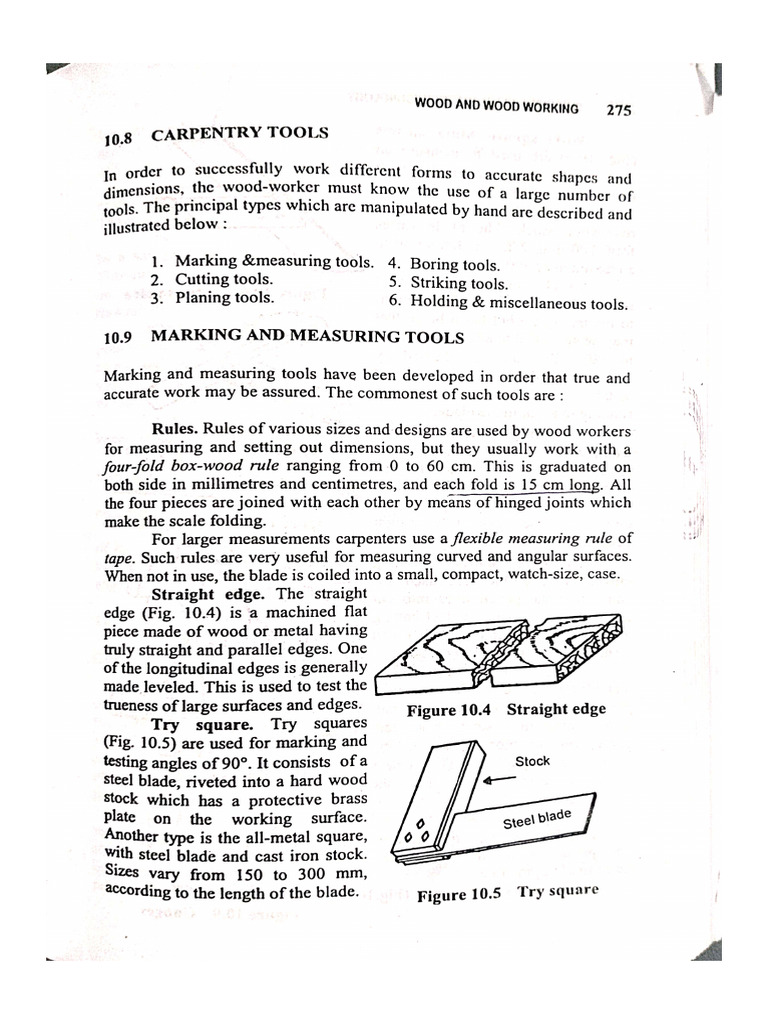 Carpentry Tools | PDF