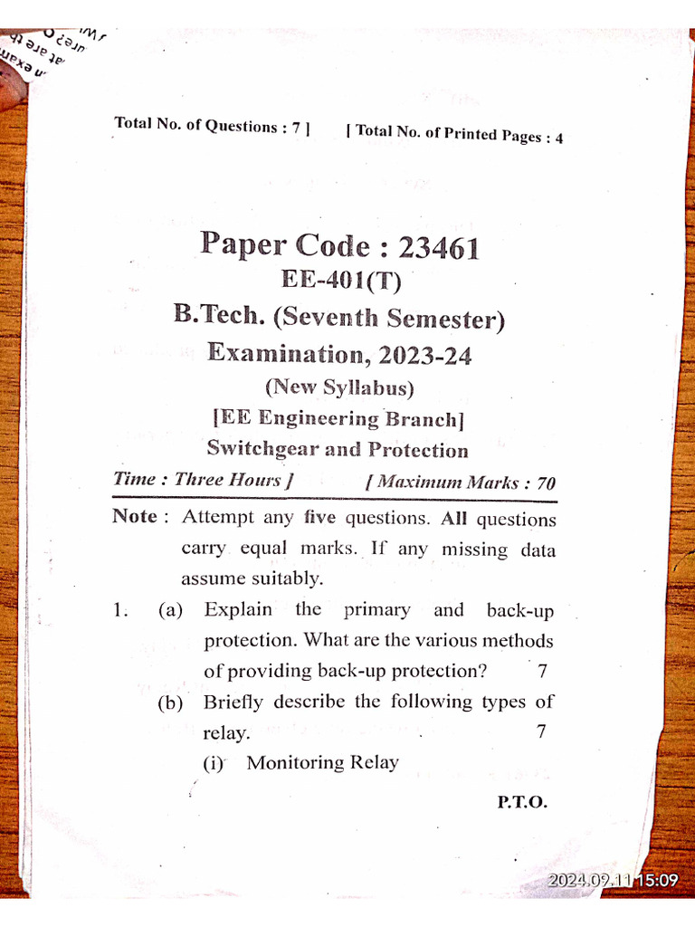 PYQ 2023 7 TH Semester | PDF