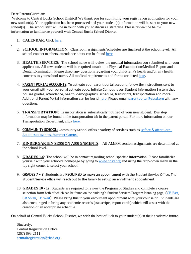 Welcome Letter_New Student_Current Year 3 | PDF