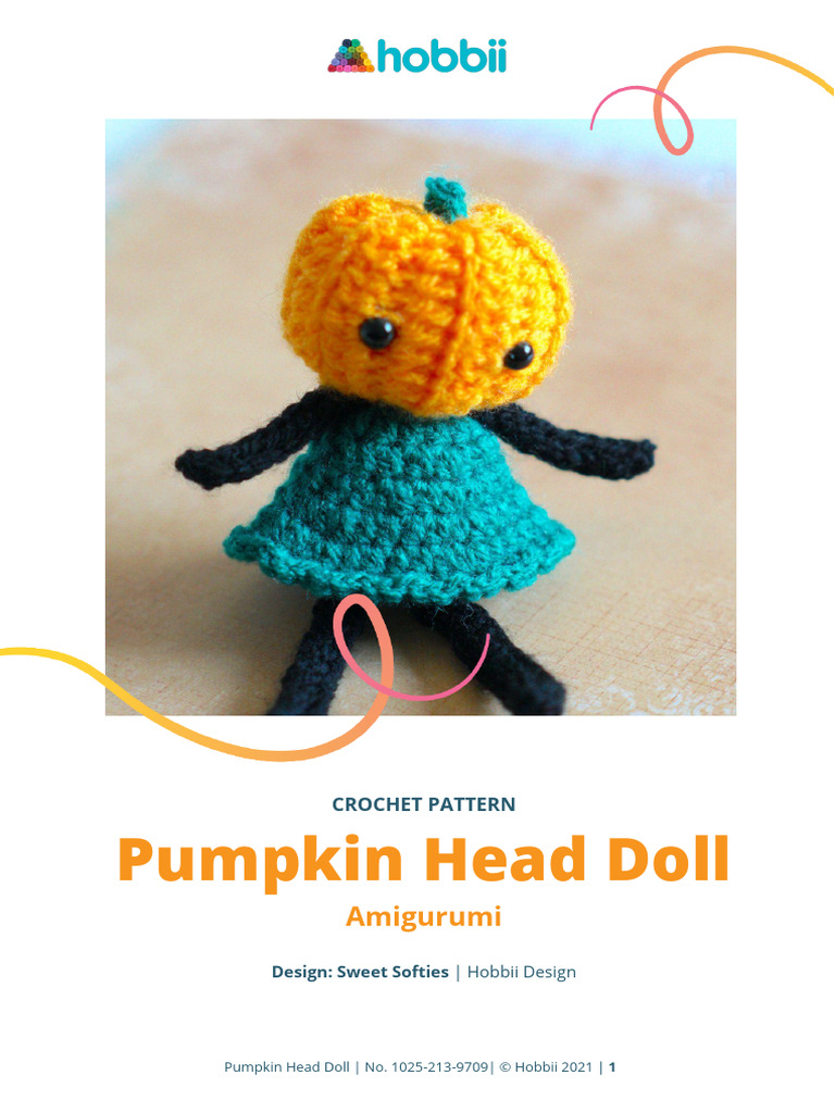 Pumpkin Head Doll Crochet Pattern | PDF | Crochet | Figured Fabrics