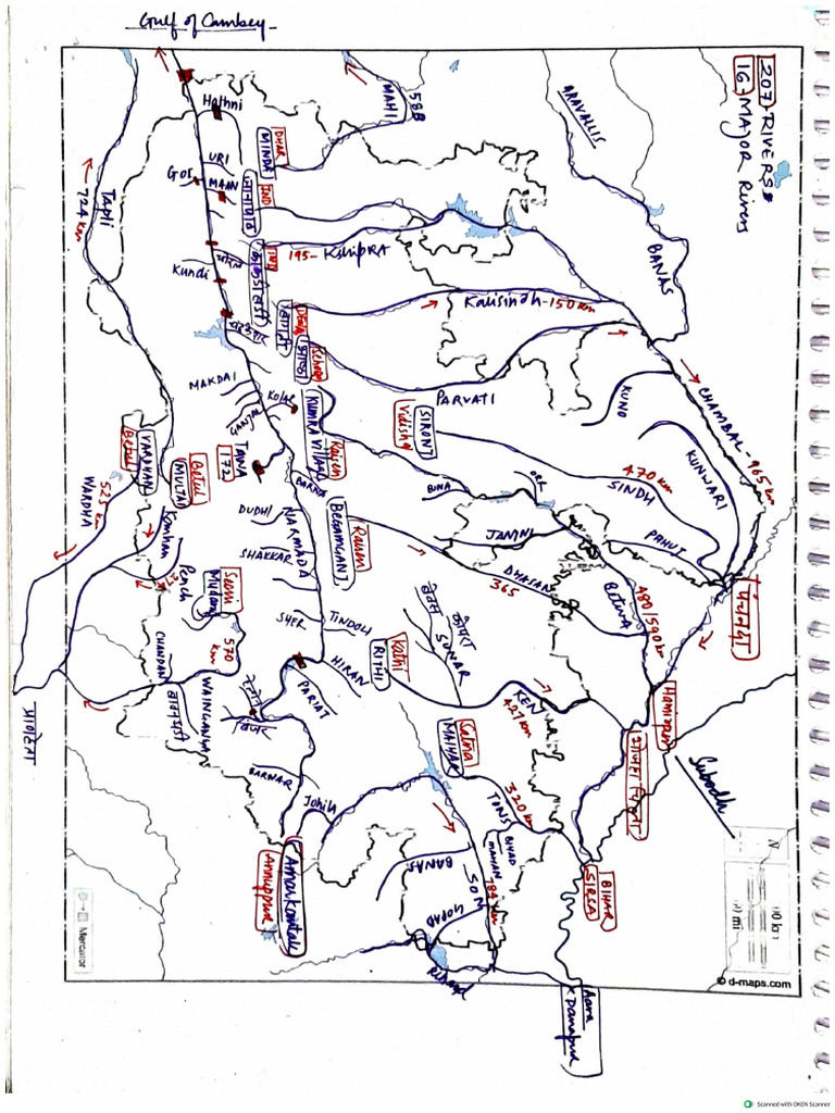 Rivers of Madhya Pradesh | PDF