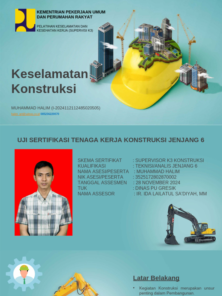 KESELAMATAN KONSTRUKSI (MUHAMMAD HALIM) (1) | PDF