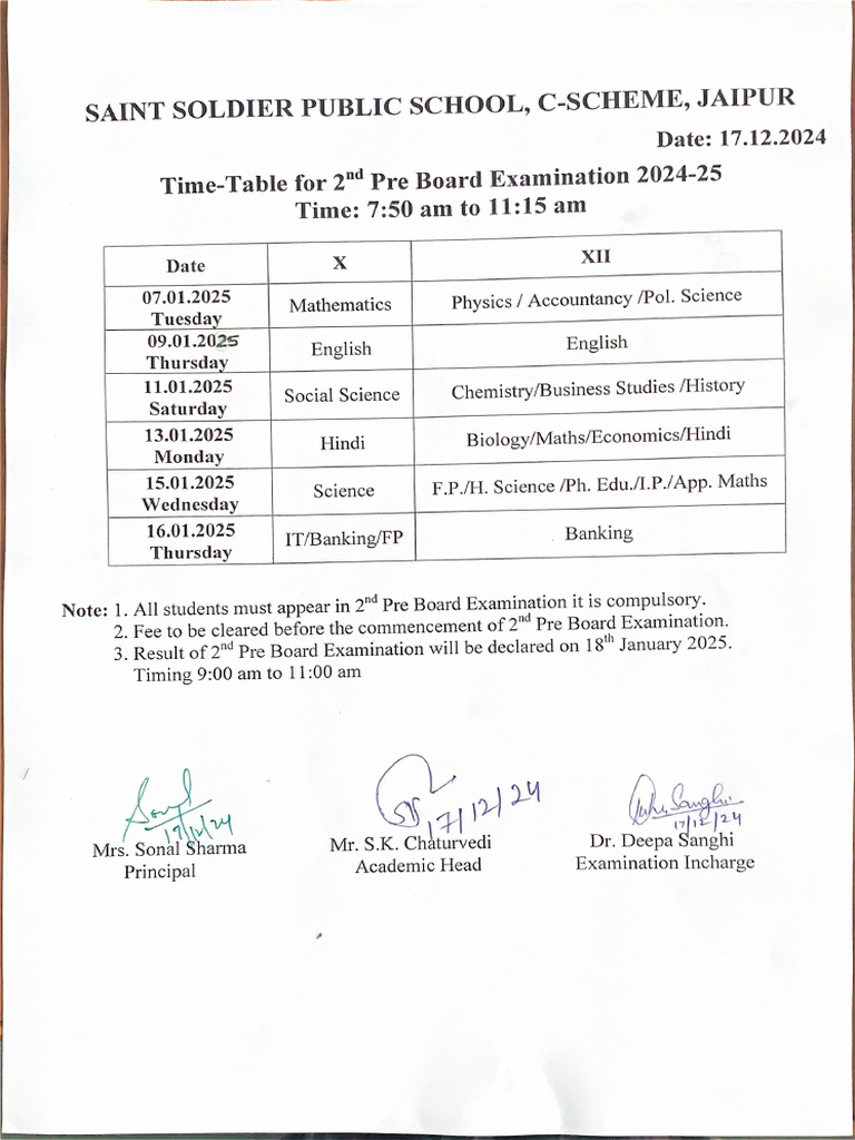 Second Pre Board Examination | PDF