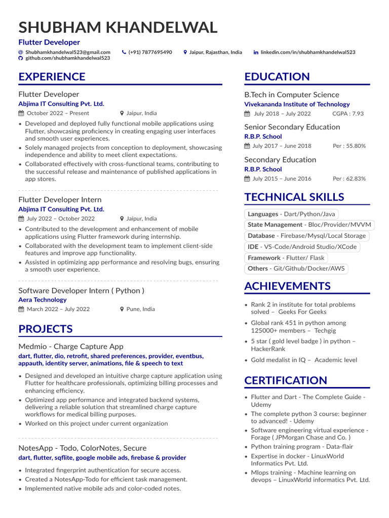 Shubham Khandelwal S Résumé | PDF | Application Software | Python (Programming Language)