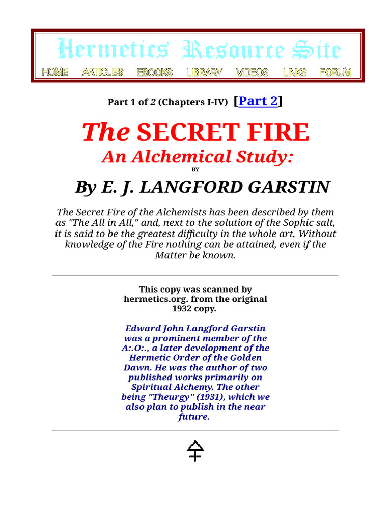 Alchemical Secrets of the Secret Fire | PDF | Alchemy | Sacrifice