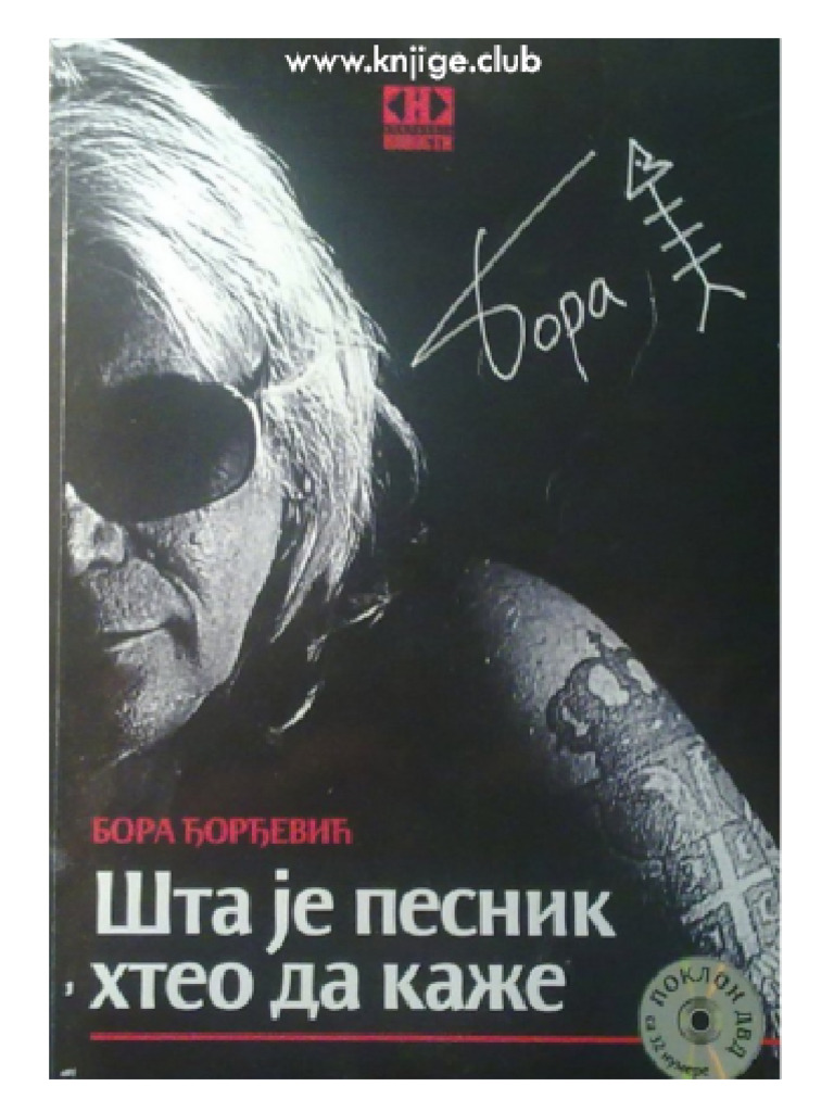 Bora Đorđević - Šta Je Pesnik Hteo Da Kaže_105449 | PDF