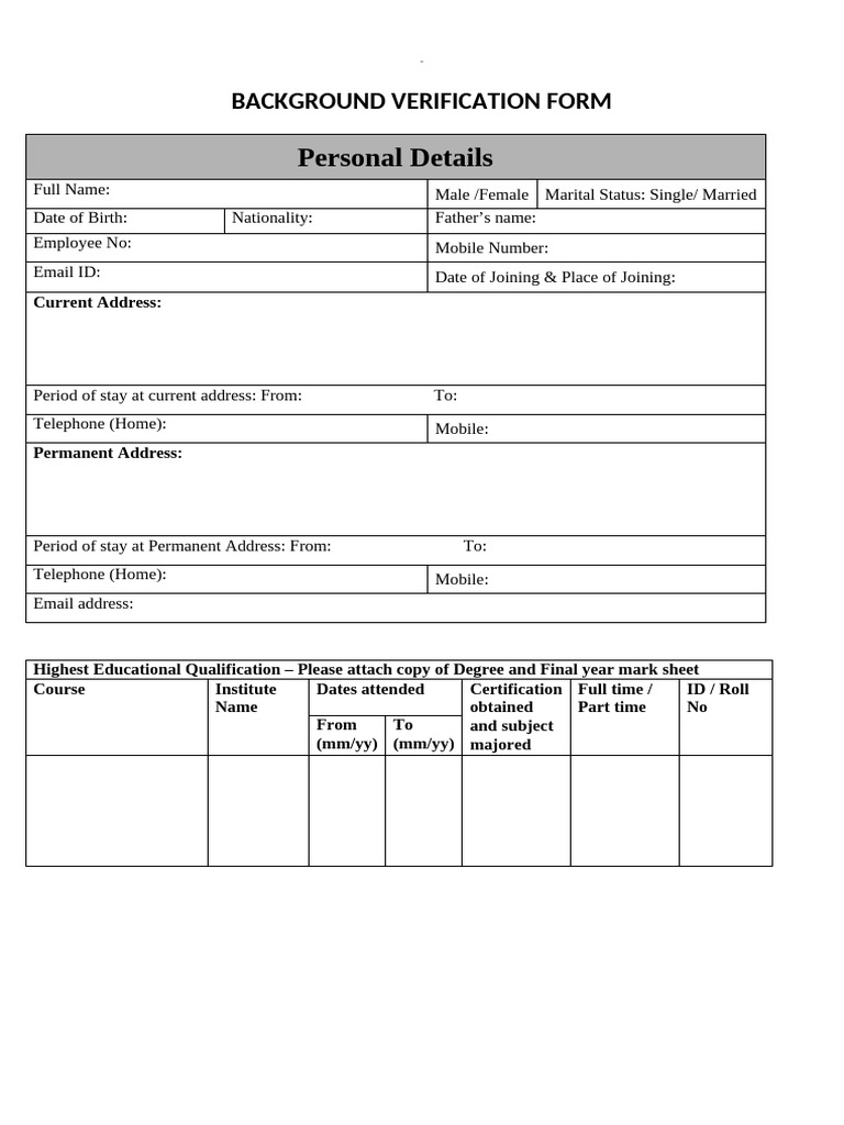 0b48dcaf Da65 487d Abed f7f2c6770a3a.bgv Form Matrix | PDF | Temporary Work | Background Check
