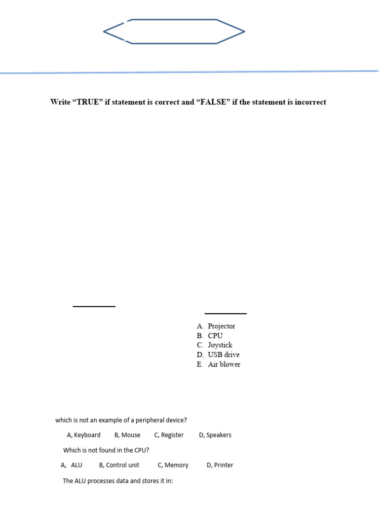 Grade 8 Ict Mid Exam | PDF | Computer Data Storage | Personal Computers