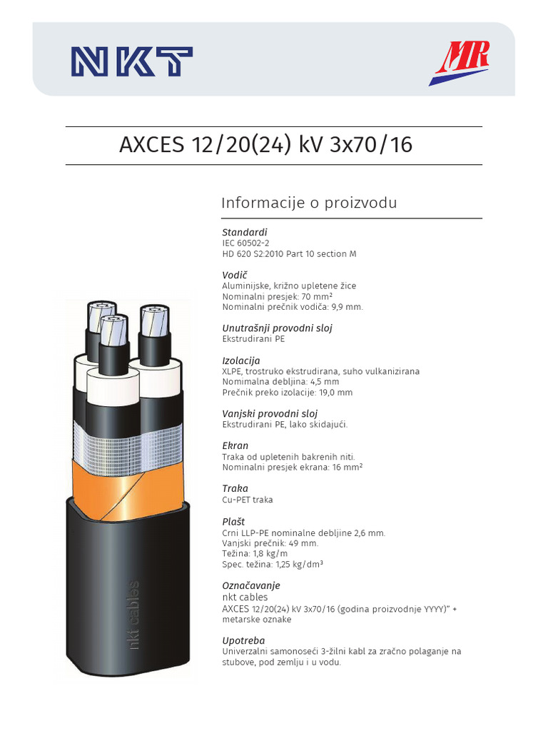 Axces-3x70-16-20-24-Kv NKT | PDF