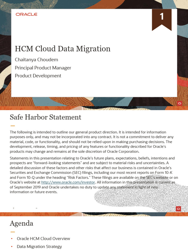 PTT Presentation - HCM Data Migration - 20D | PDF | Human Resource Management | Oracle Corporation
