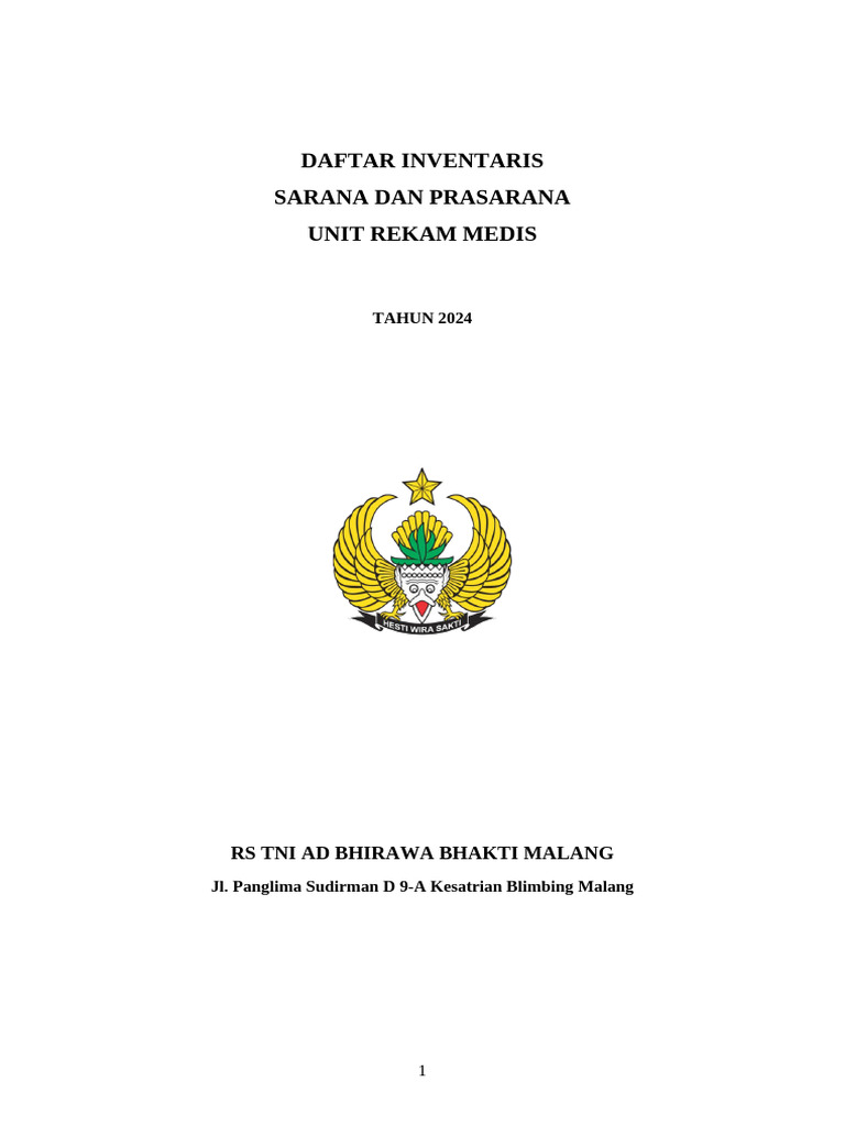 Inventaris Unit Rekam Medis 2024 | PDF