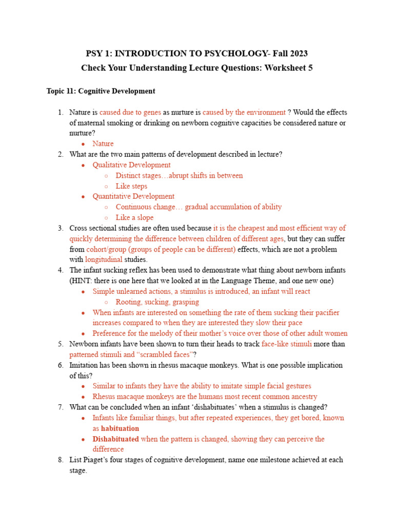 Check Your Understanding_ Worksheet 6 (topics 11, 12, and 13) | PDF ...