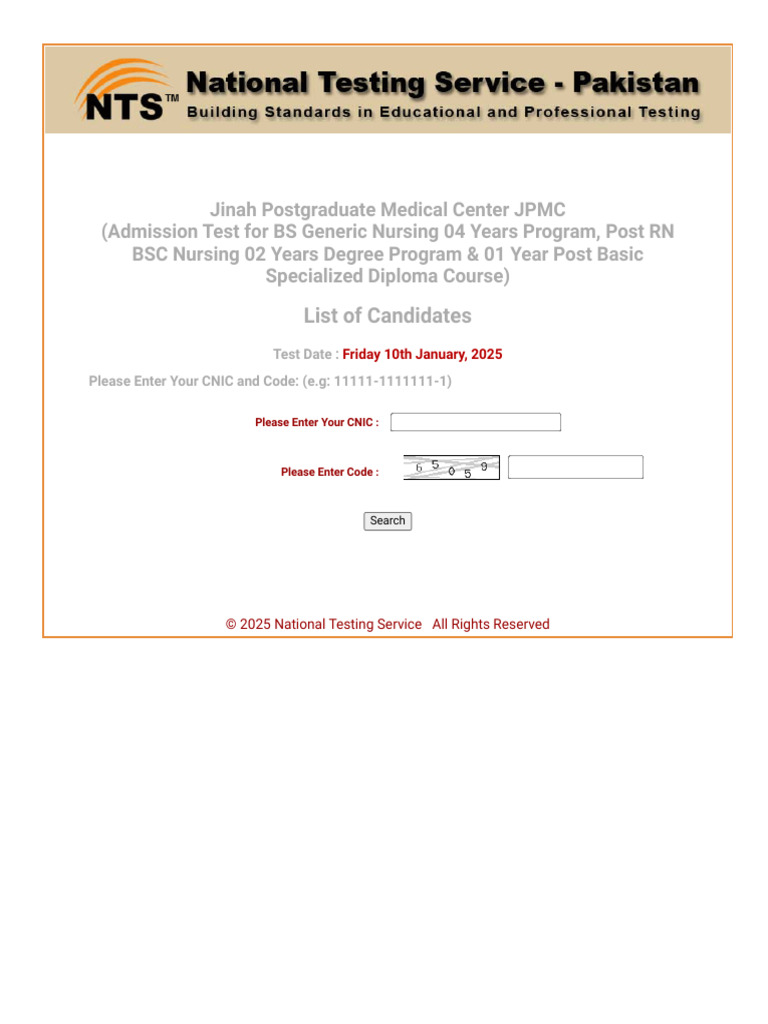 National Testing Service | PDF