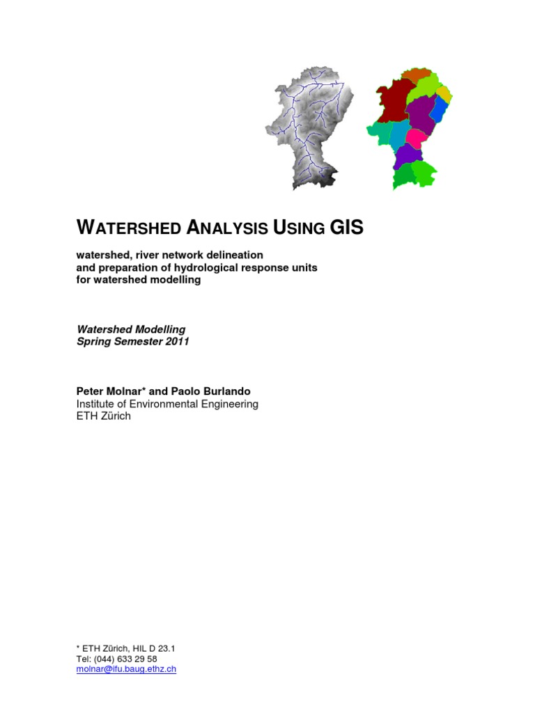 GIS-Based Watershed Analysis Guide | PDF | Arc Gis | Geographic ...