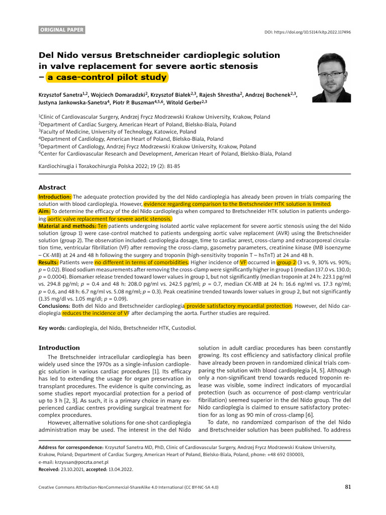 Case Pilot Study Severe Aortic Stenosis | PDF | Heart | Heart Valve