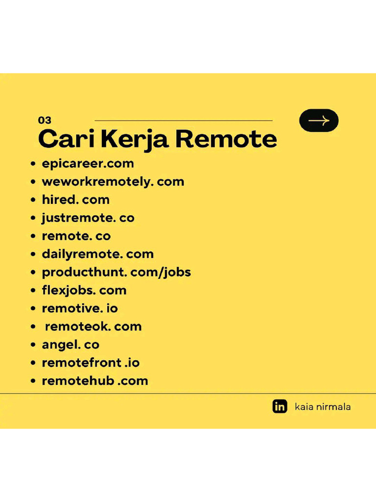 Cari Kerja Remote Pdf