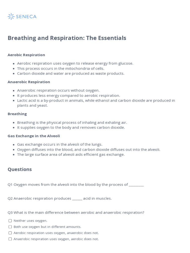 breathing_and_respiration_the_essentials | PDF | Cellular Respiration | Breathing