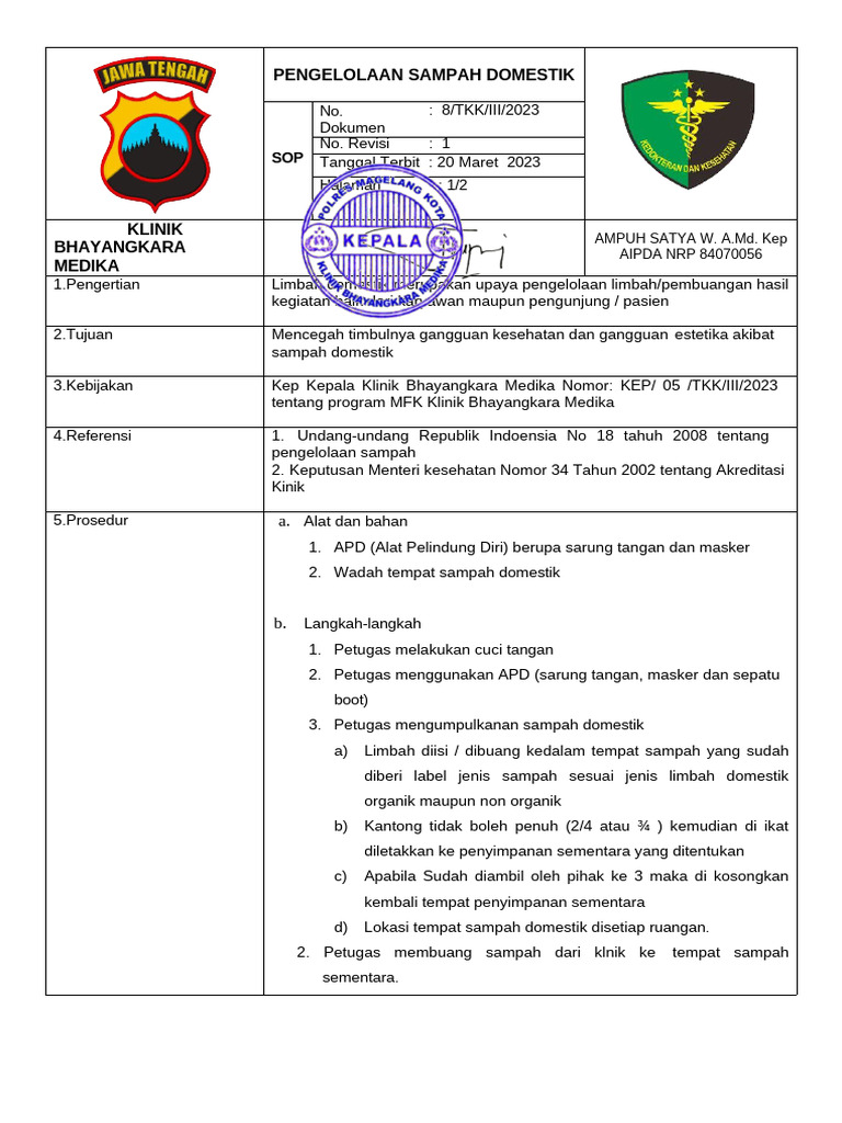 TKK 1.3. EP 6 (SAMPAH DOMESTIK) | PDF