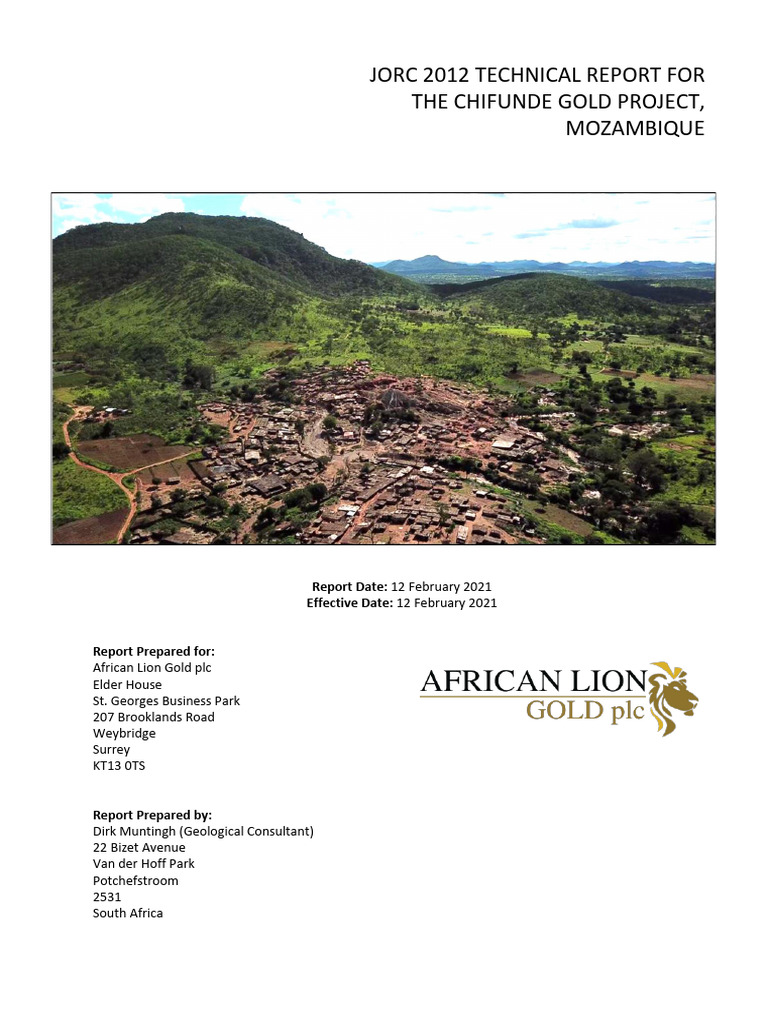 JORC-Report ALG Feb2021 Final | PDF | Mining | Geology