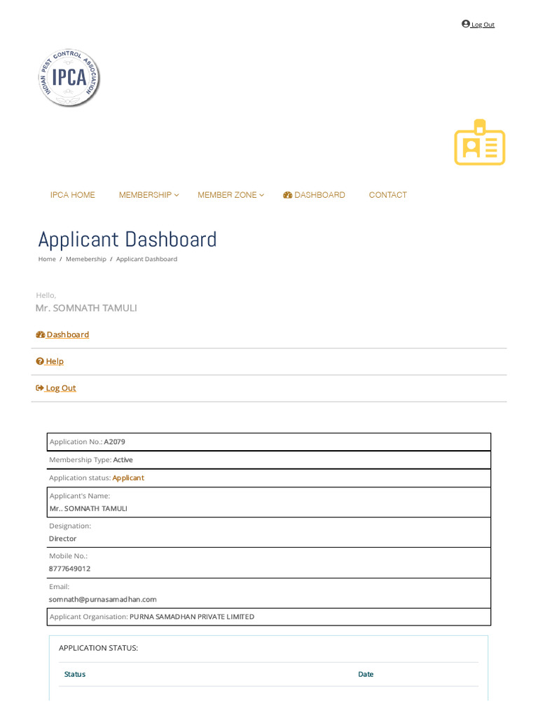 IPCA - Online Application Form | PDF | Pest (Organism)