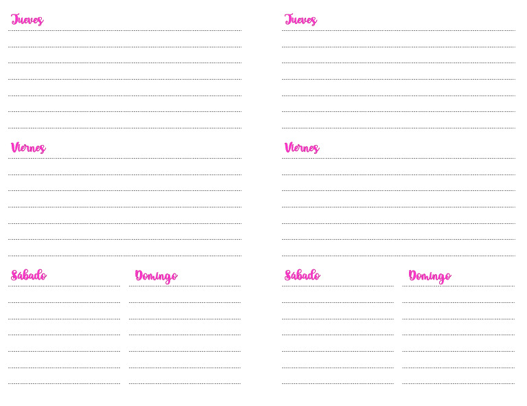 Formato Agenda Imprimible | PDF