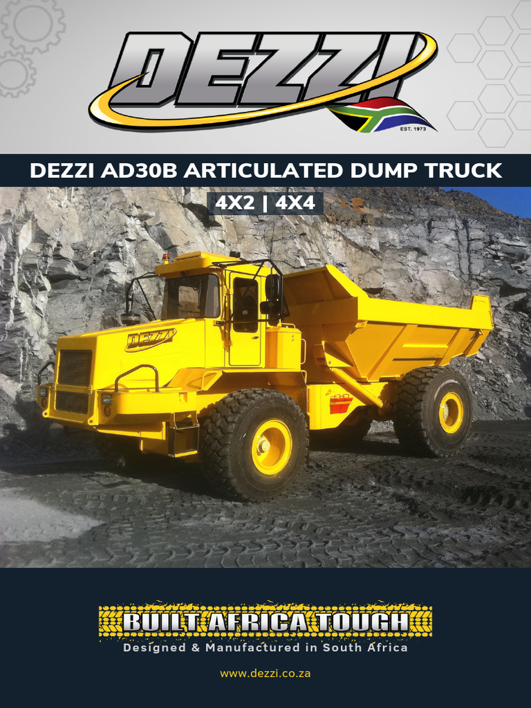 Dezzi AD30B Dump Truck Specs | PDF | Truck | Axle