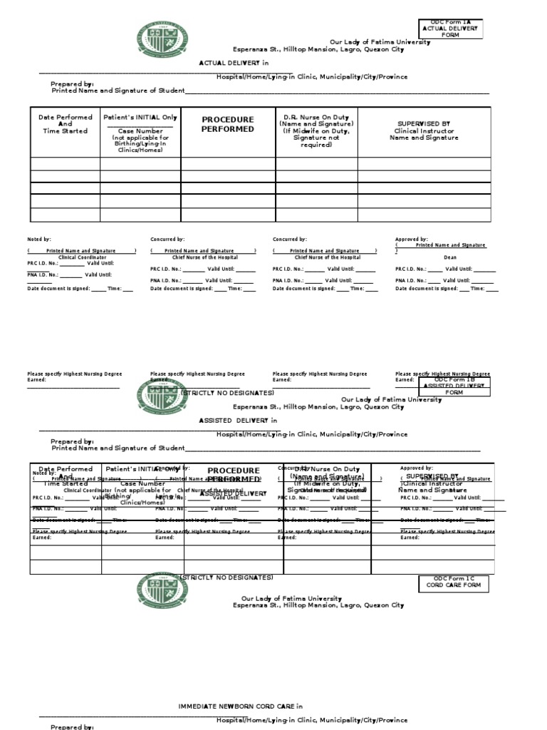 PRC Form of New Curri (Odc Form 1a) | Download Free PDF | Nursing ...