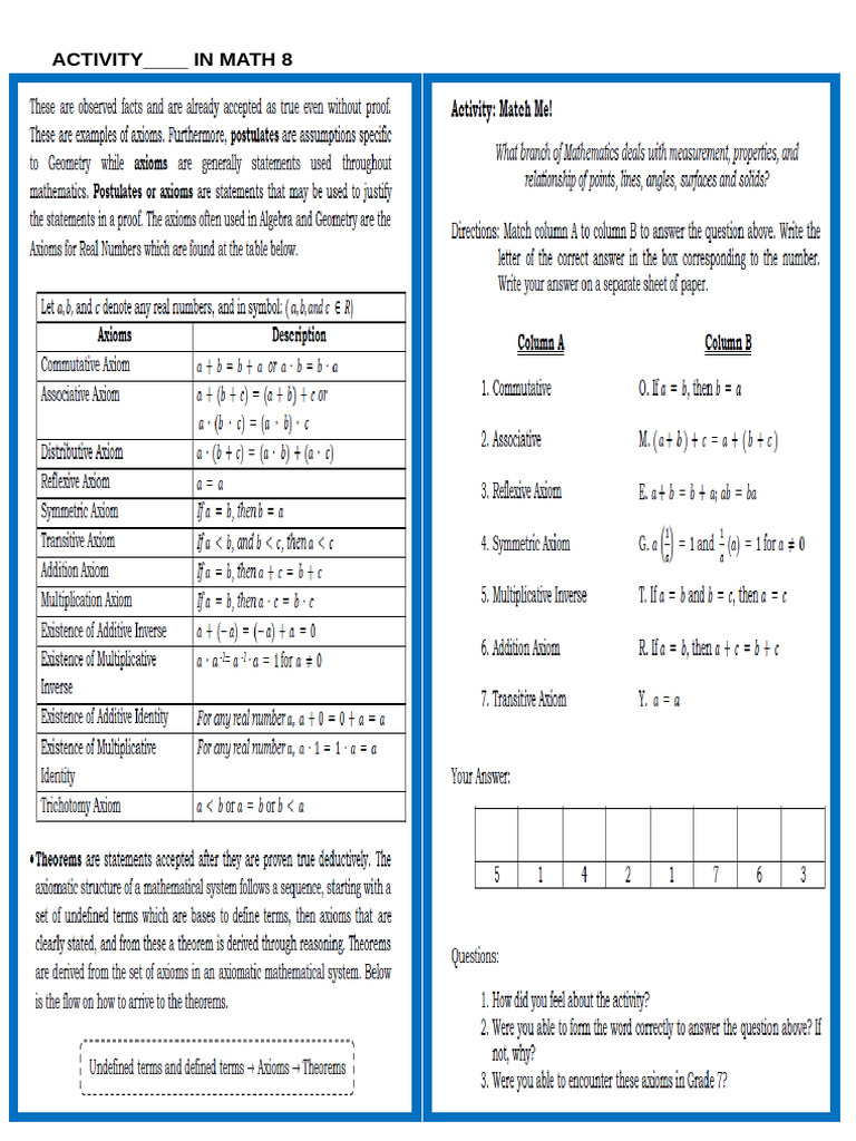 worksheet math Q3 | PDF