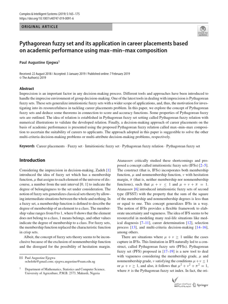 pythogrean | PDF | Fuzzy Logic | Mathematics