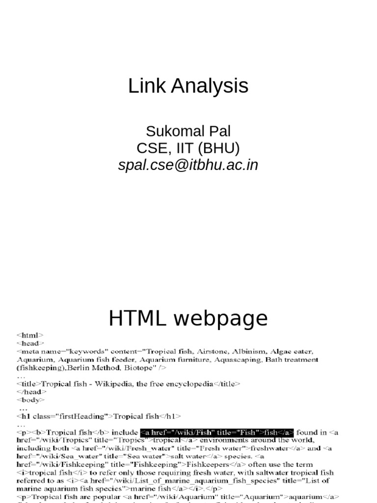 Link-Analysis-AH | PDF | Applied Mathematics | Algorithms