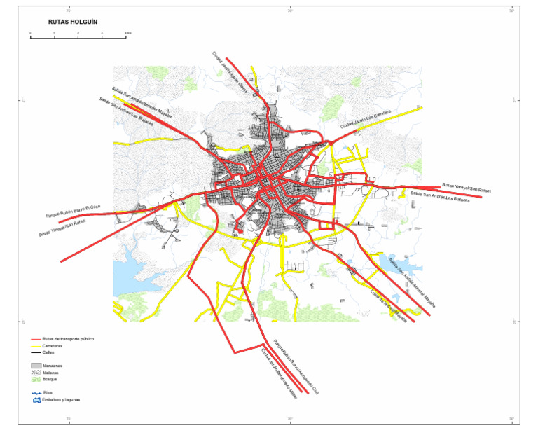 Mapa Holguín Rutas 50000 | PDF