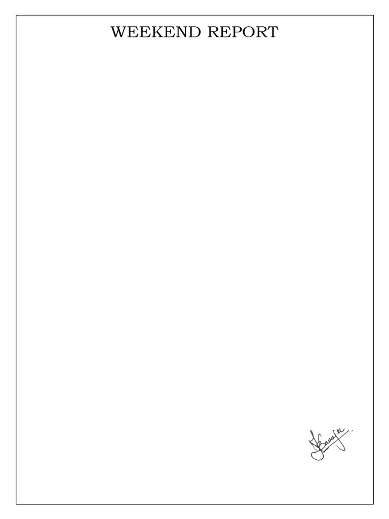 Weekend Report 27 04 2024 | PDF