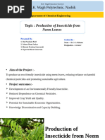 Neem Seed Kernel Extract Production, and Analysis of Pest Infestation ...