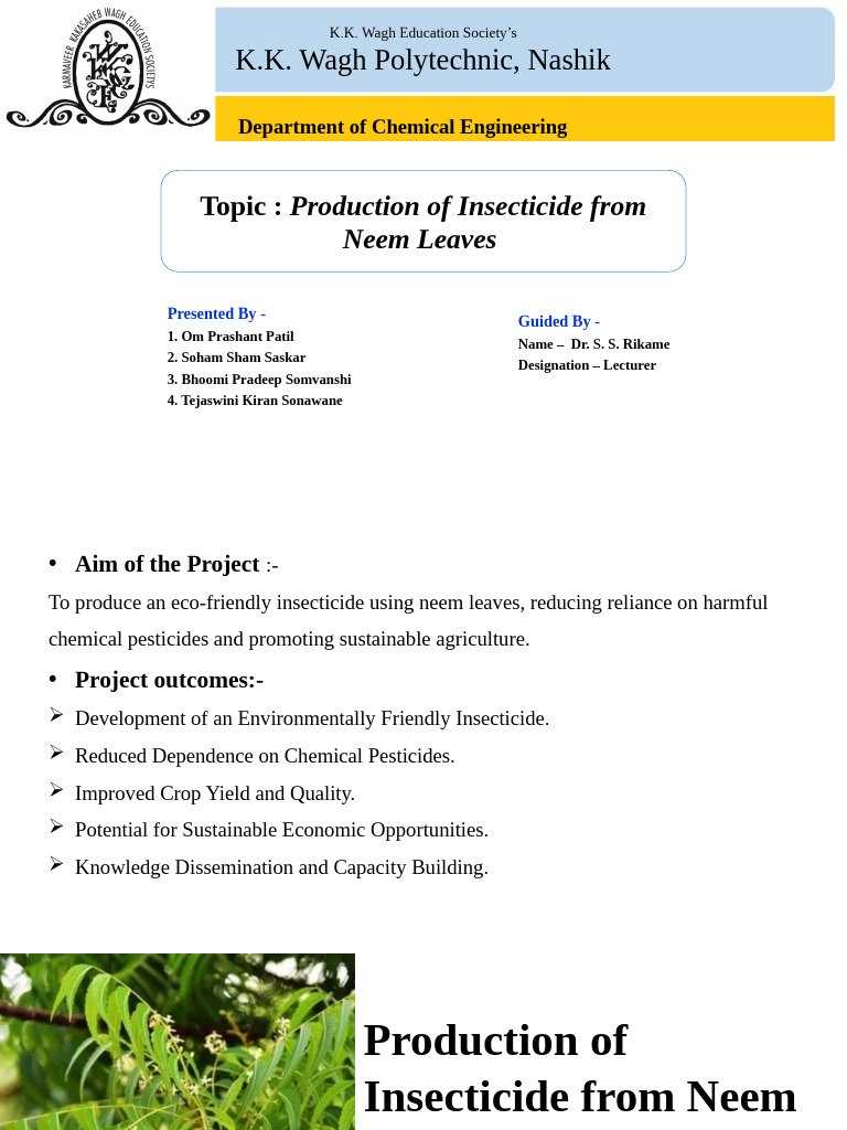 CPP Project Final | PDF | Insecticide | Pest Control CPP Project Final | PDF | Insecticide | Pest Control