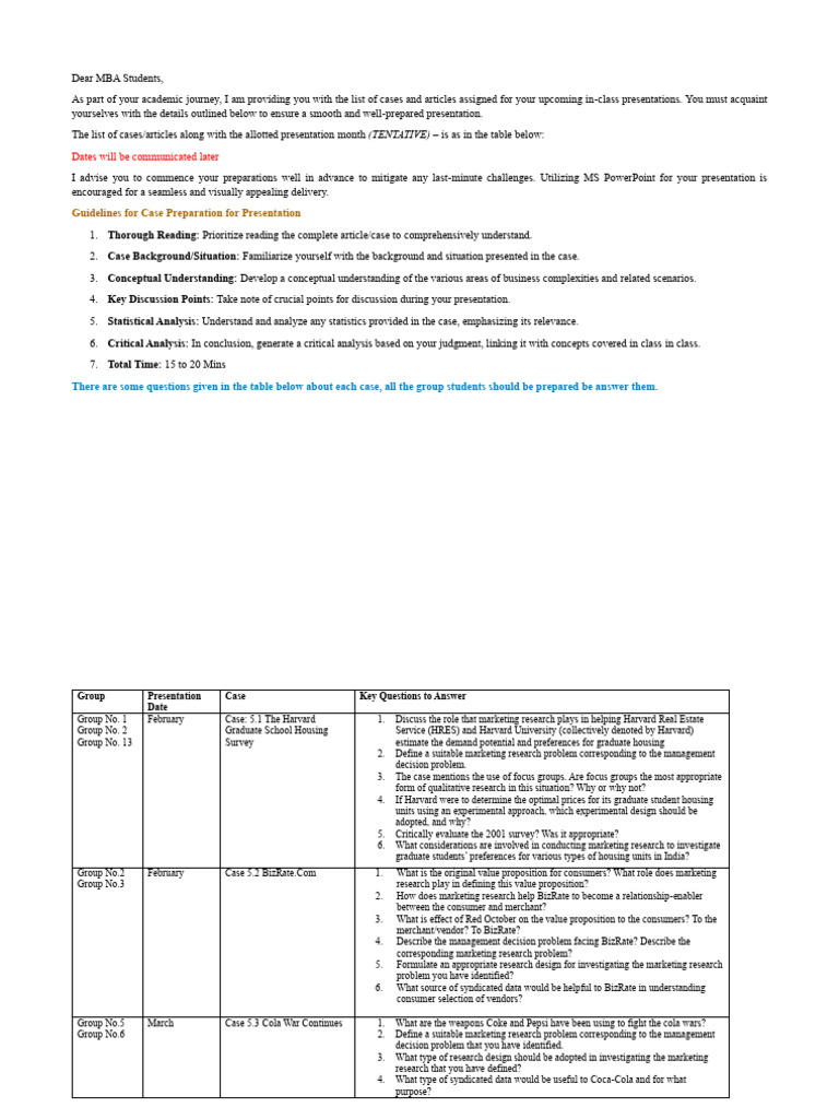 MBA Sec A- ppt topics | PDF | Marketing | Focus Group